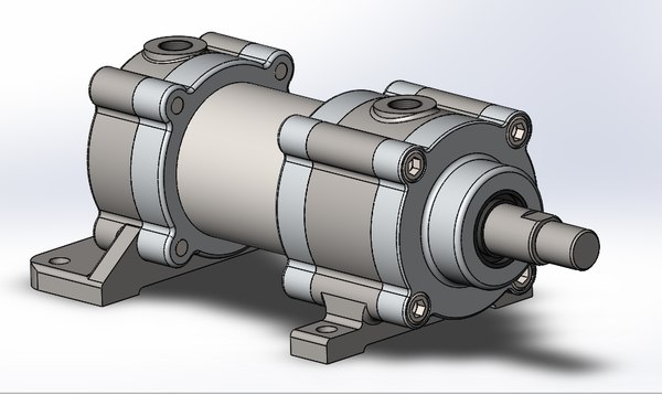 pneumatic cylinder assembly 3ds