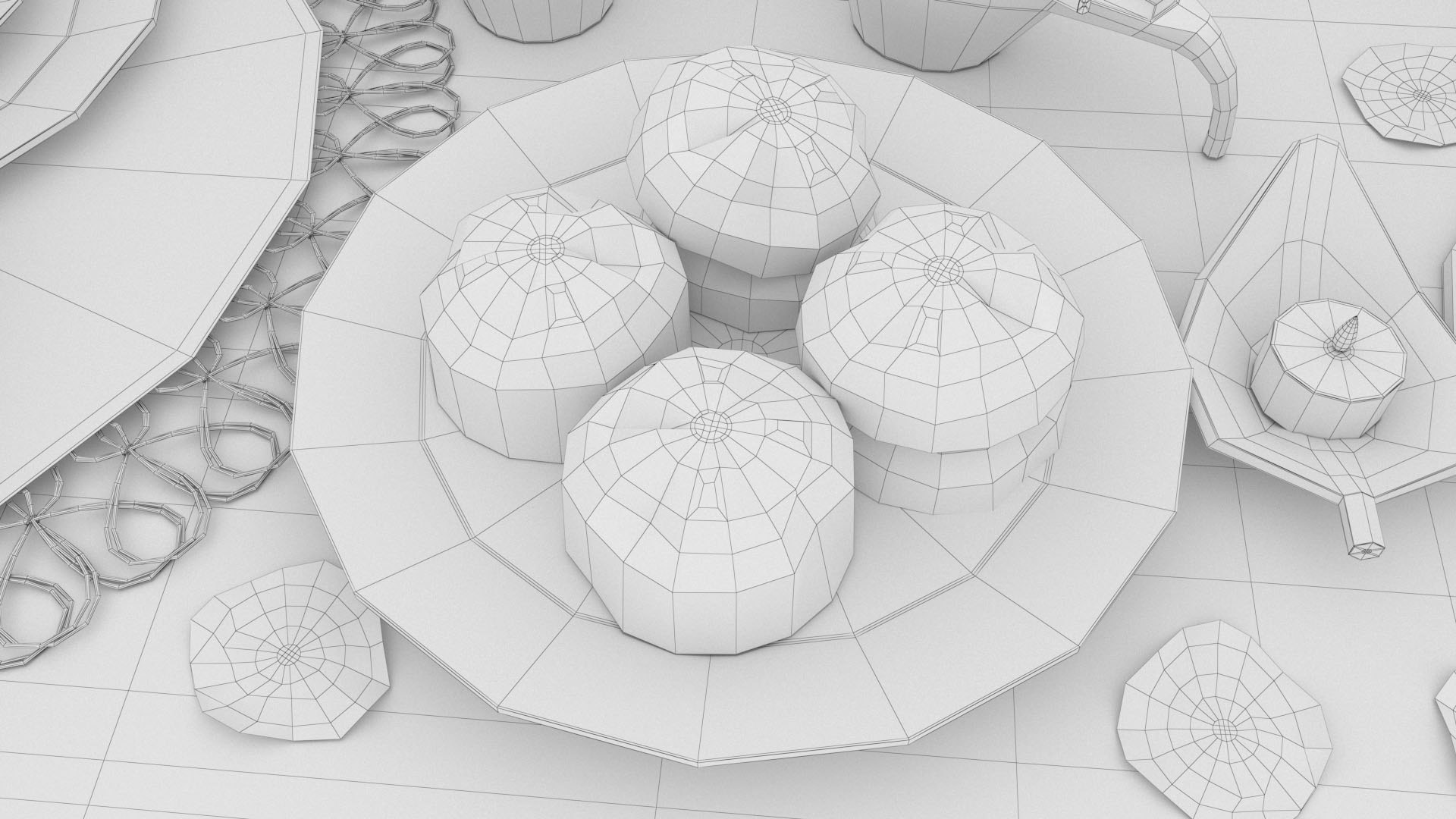 Pastry Table 3D Model - TurboSquid 2091029