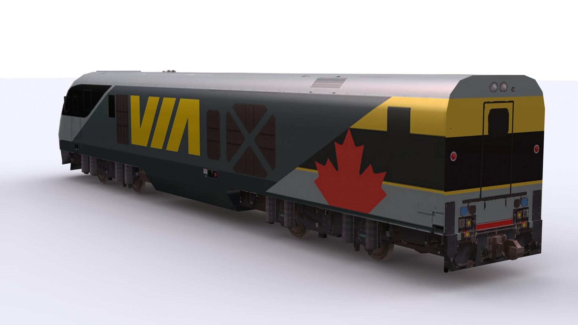 3D VIA SC 42 Locomotive And LHB Railway Coach Model - TurboSquid 1977853