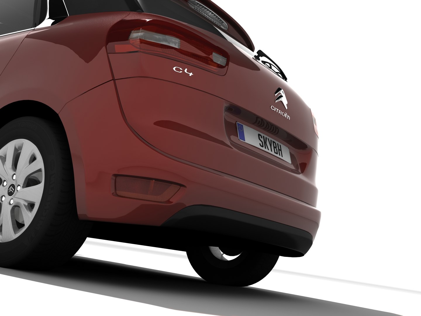 Citroen C4 picasso 2013 model - TurboSquid 2170755