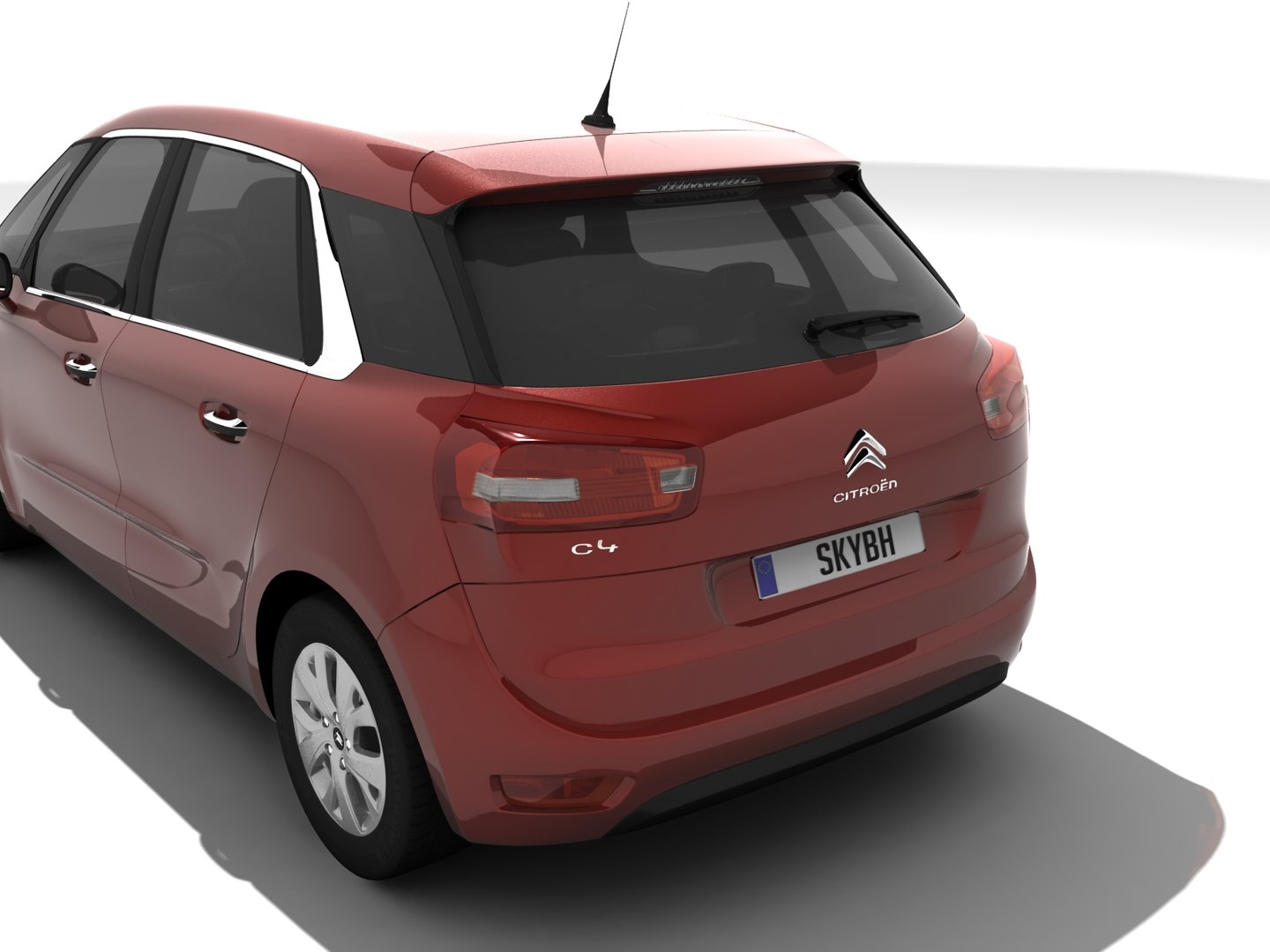 Citroen C4 picasso 2013 model - TurboSquid 2170755