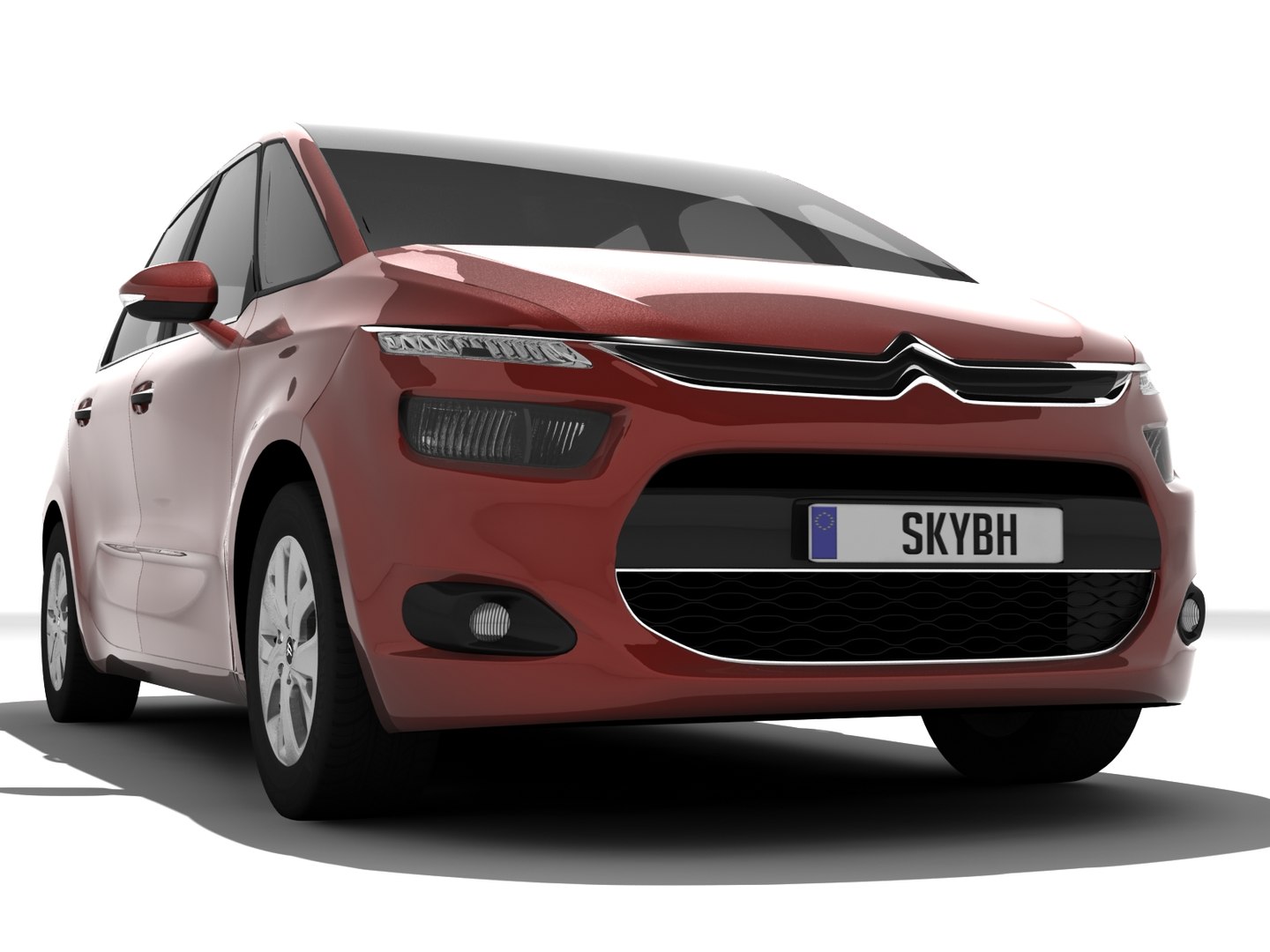 Citroen C4 picasso 2013 model - TurboSquid 2170755