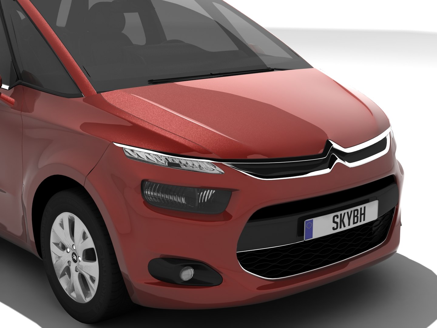 Citroen C4 picasso 2013 model - TurboSquid 2170755
