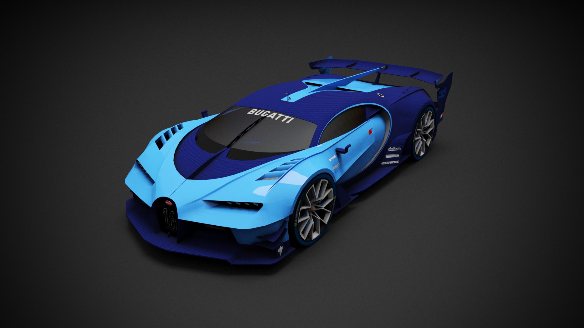 3D Model Bugatti Vision GT, Game Car, Low Poly - TurboSquid 1727837