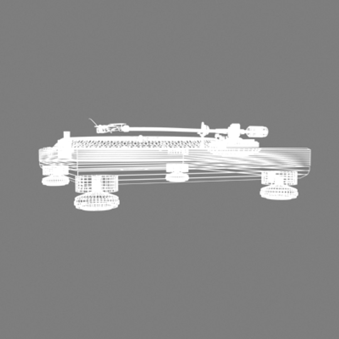 3d Model Of Technics 1200 Dj Turntable