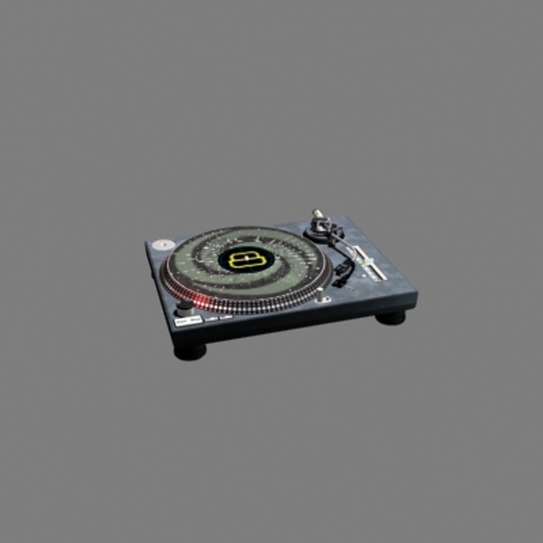 3d Model Of Technics 1200 Dj Turntable