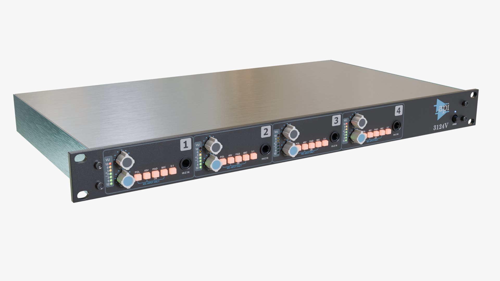 API Audio 3124V Model - TurboSquid 2302127