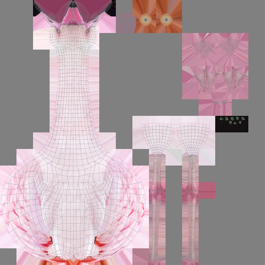 Flamingo Model - TurboSquid 1917074