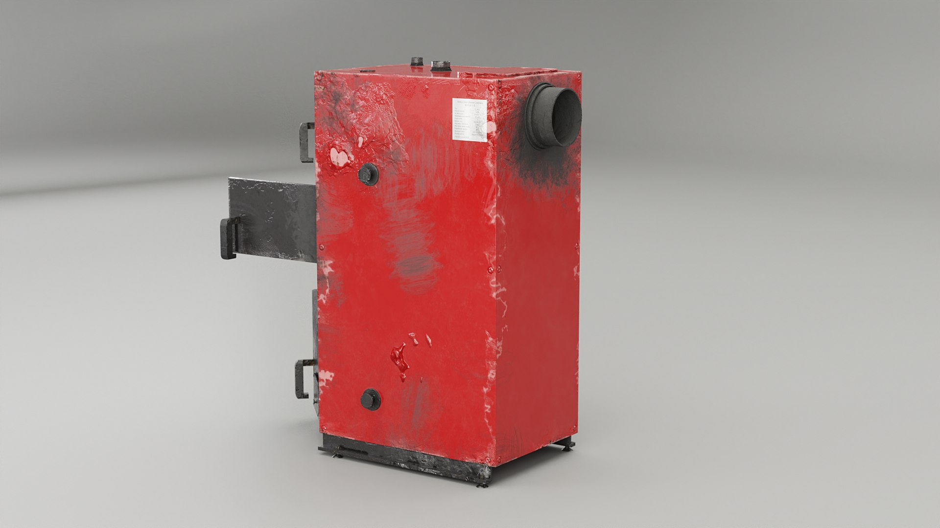 3D Old Residential Coal Furnace - TurboSquid 2179037