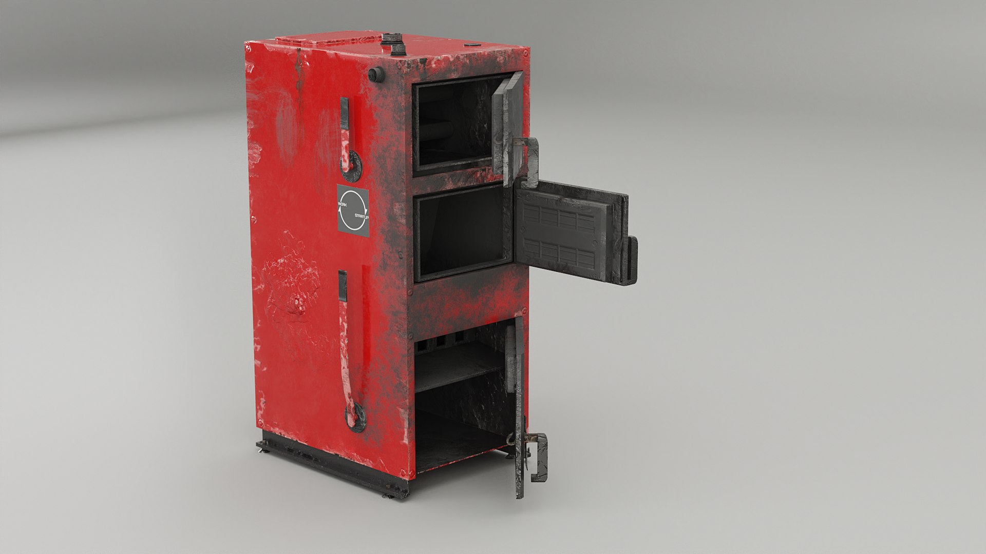 3D Old Residential Coal Furnace - TurboSquid 2179037