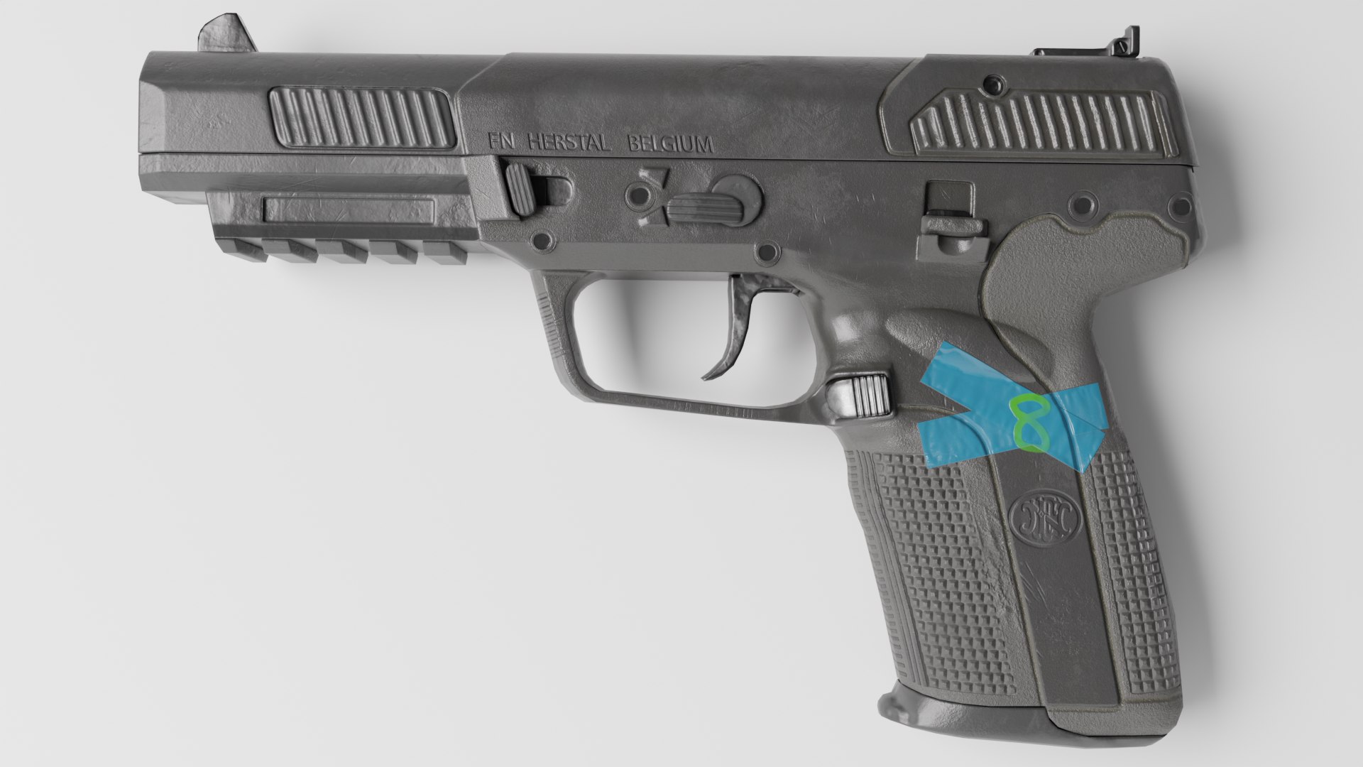 FN Five-seveN Gameready 3D Model - TurboSquid 2041677