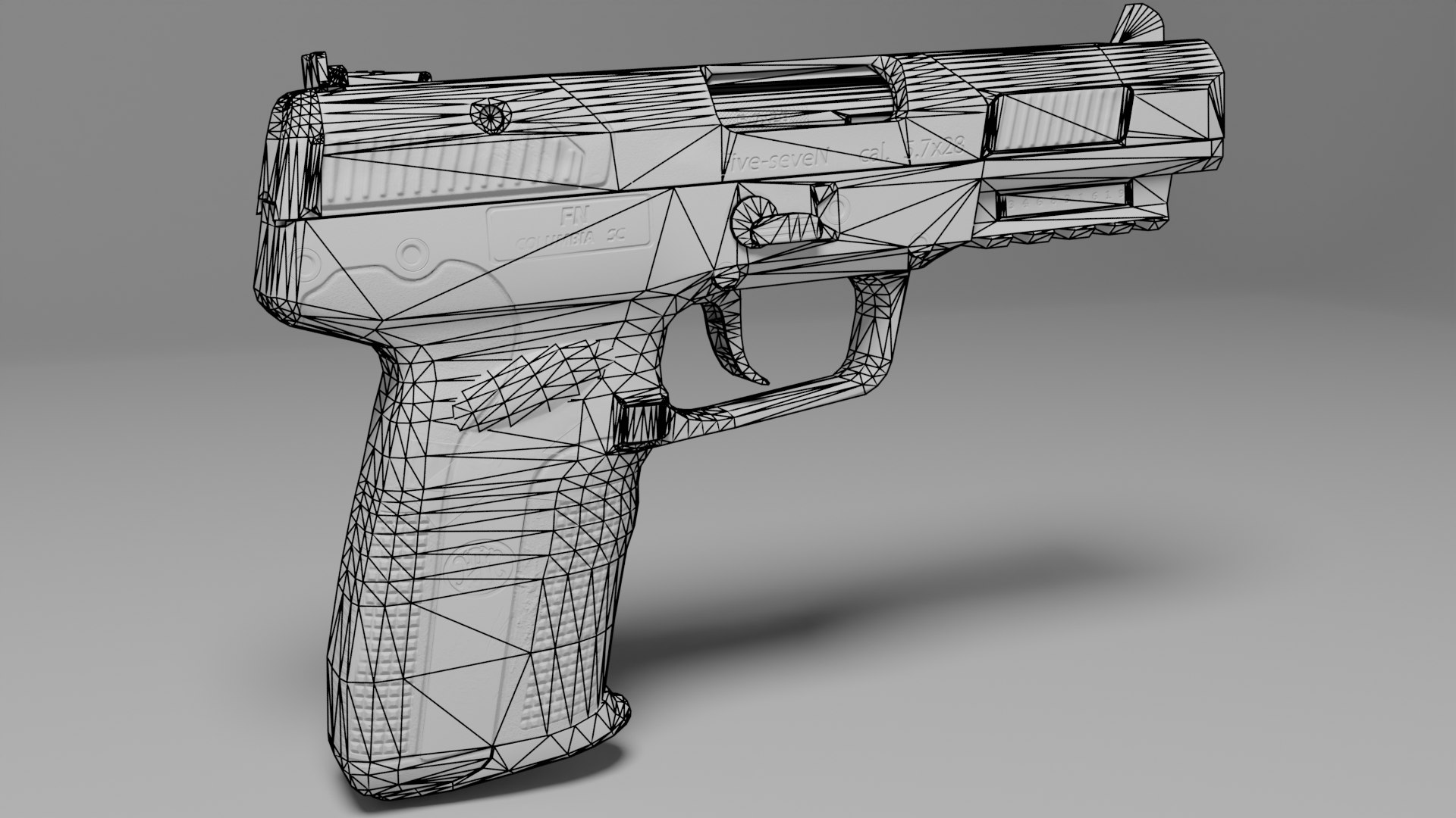 FN Five-seveN Gameready 3D Model - TurboSquid 2041677