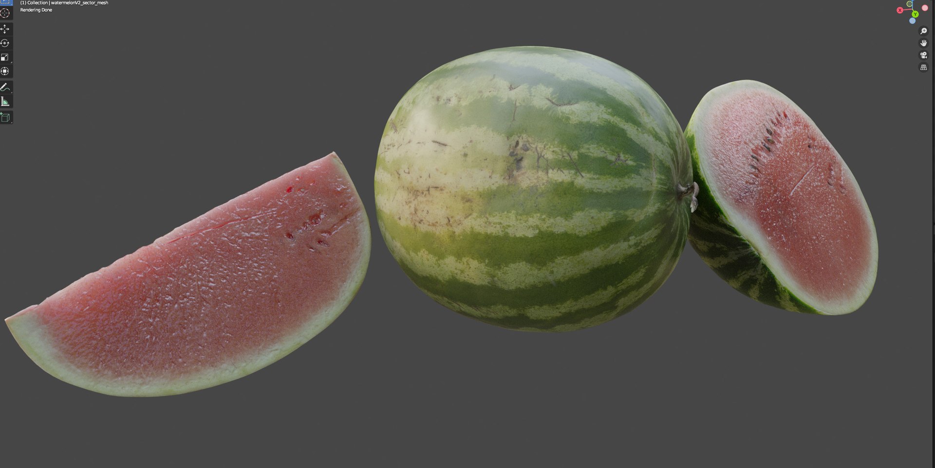 4k Watermelon 3D - TurboSquid 2107527