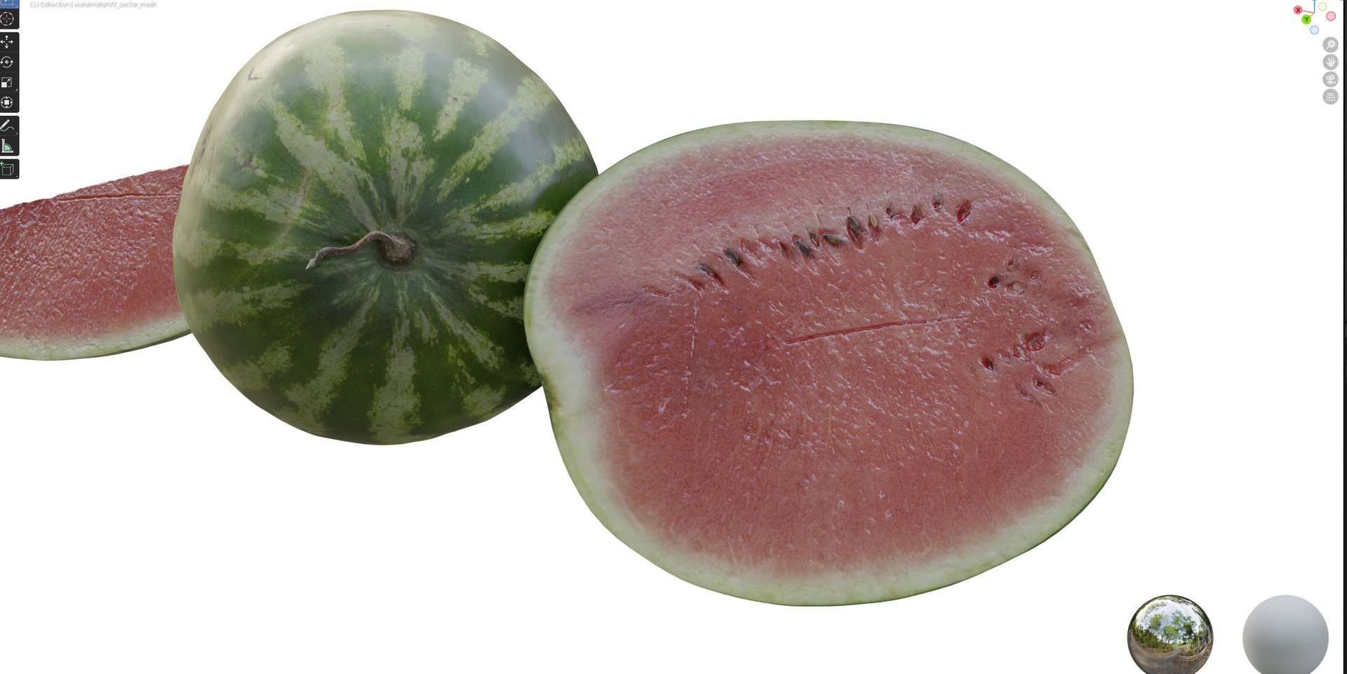 4k Watermelon 3D - TurboSquid 2107527