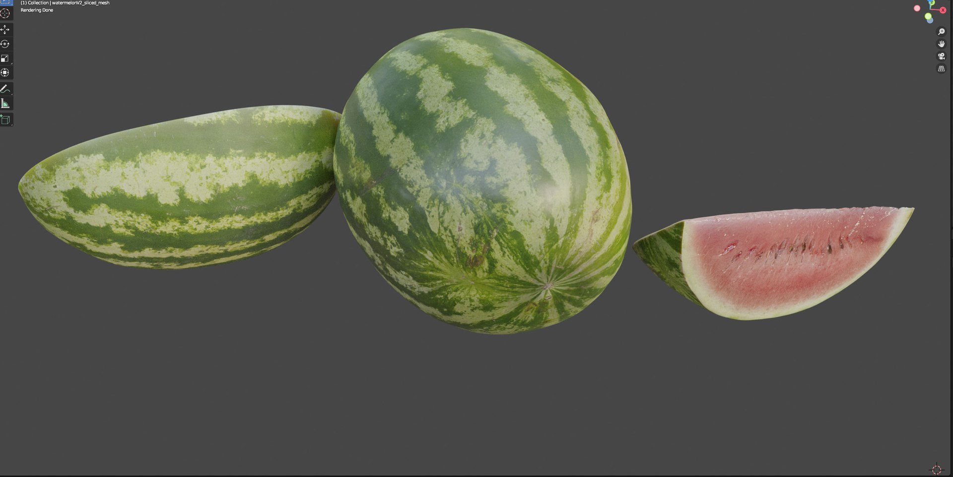 4k Watermelon 3D - TurboSquid 2107527