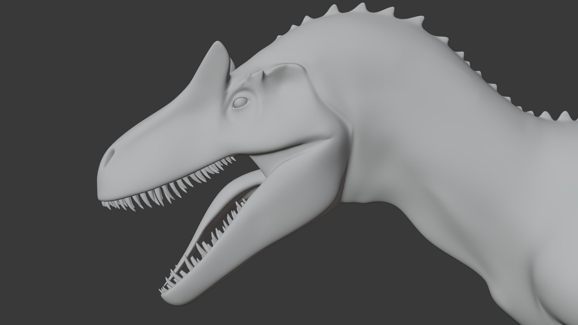 Allosaurus Basemesh Low Poly model - TurboSquid 2107622