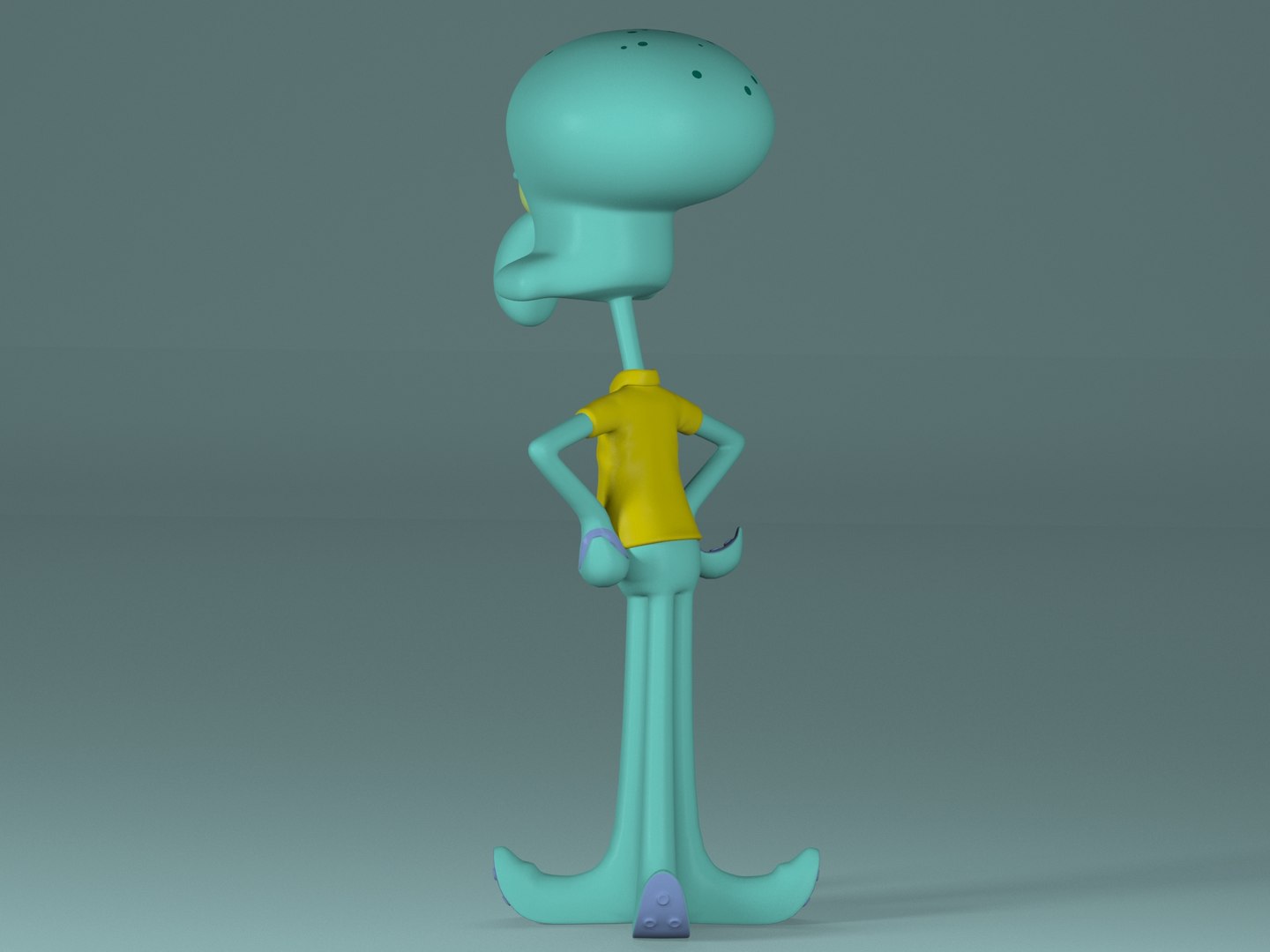 Character squidward 3D model - TurboSquid 1201552