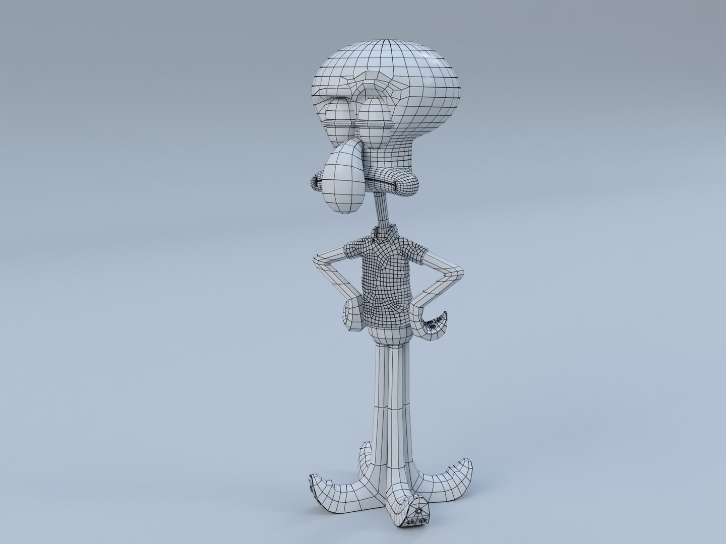 Character squidward 3D model - TurboSquid 1201552