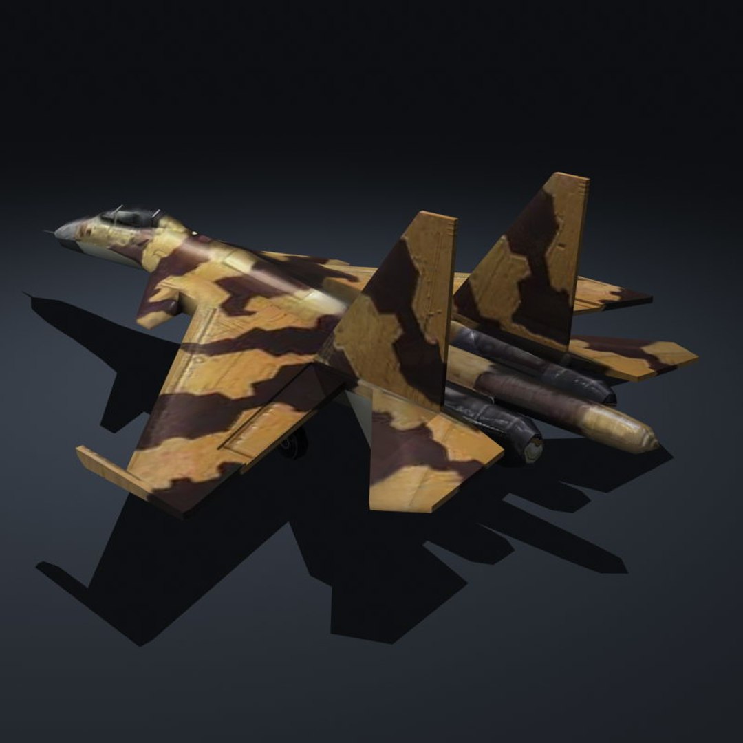 Sukhoi Su-37 3d Model