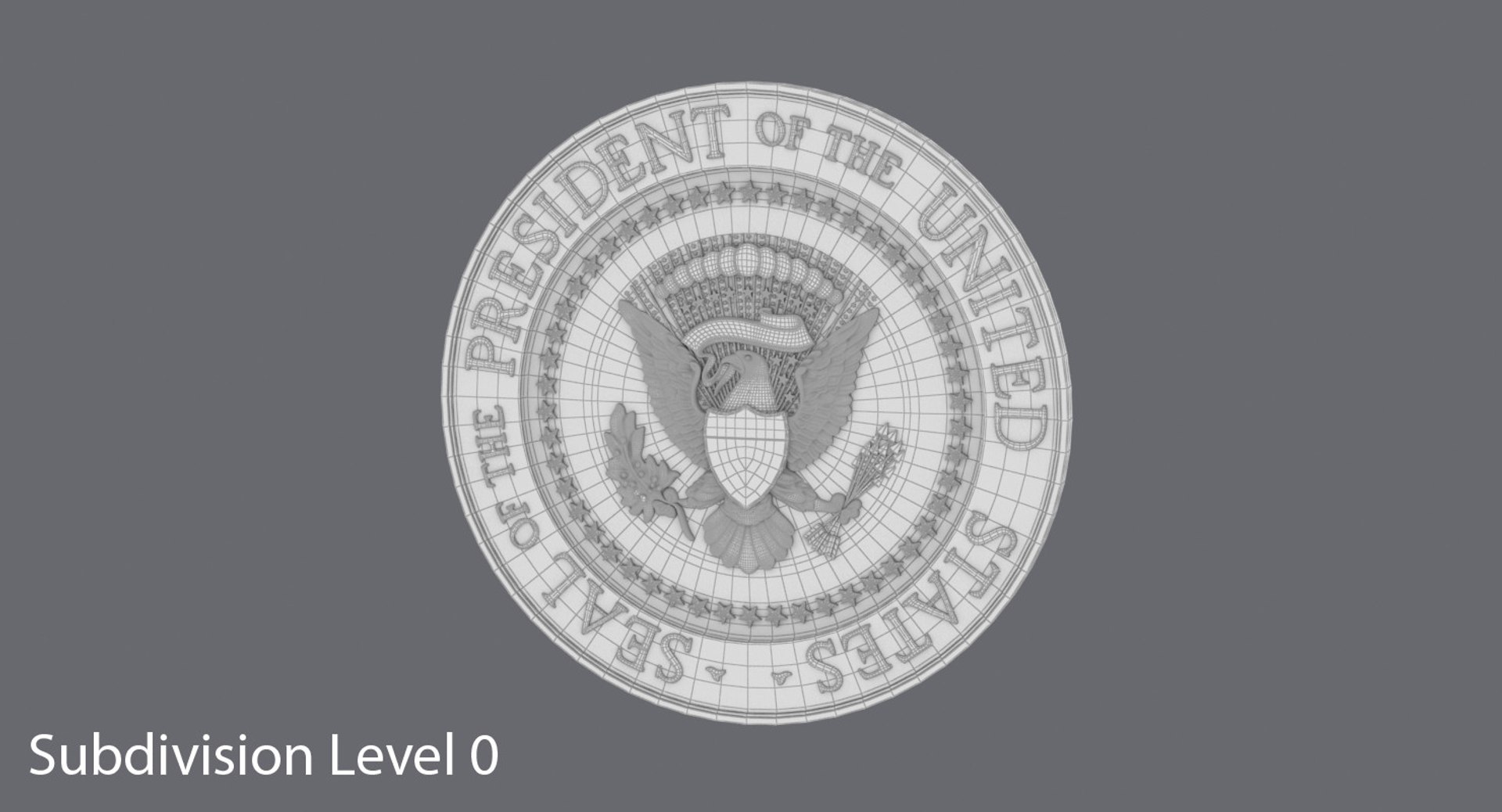 3d Model Presidential-seal