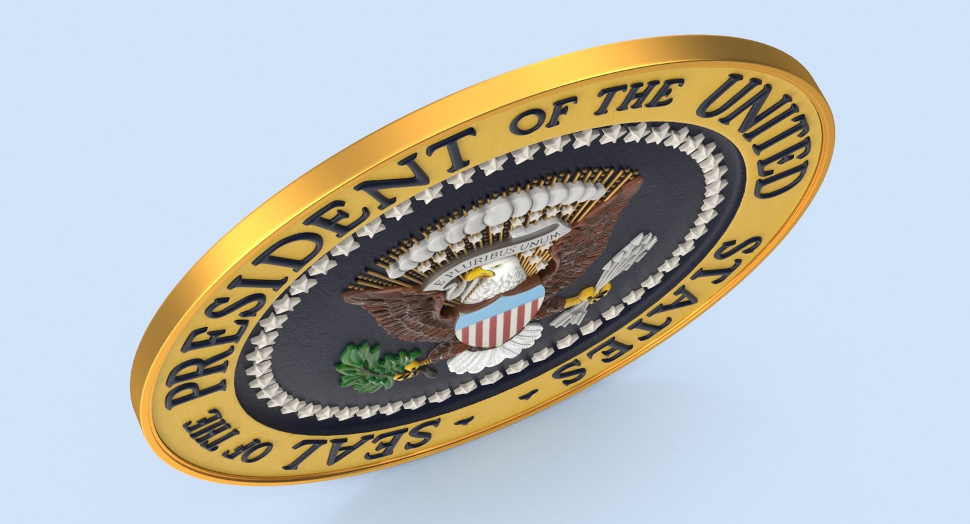 3d Model Presidential-seal