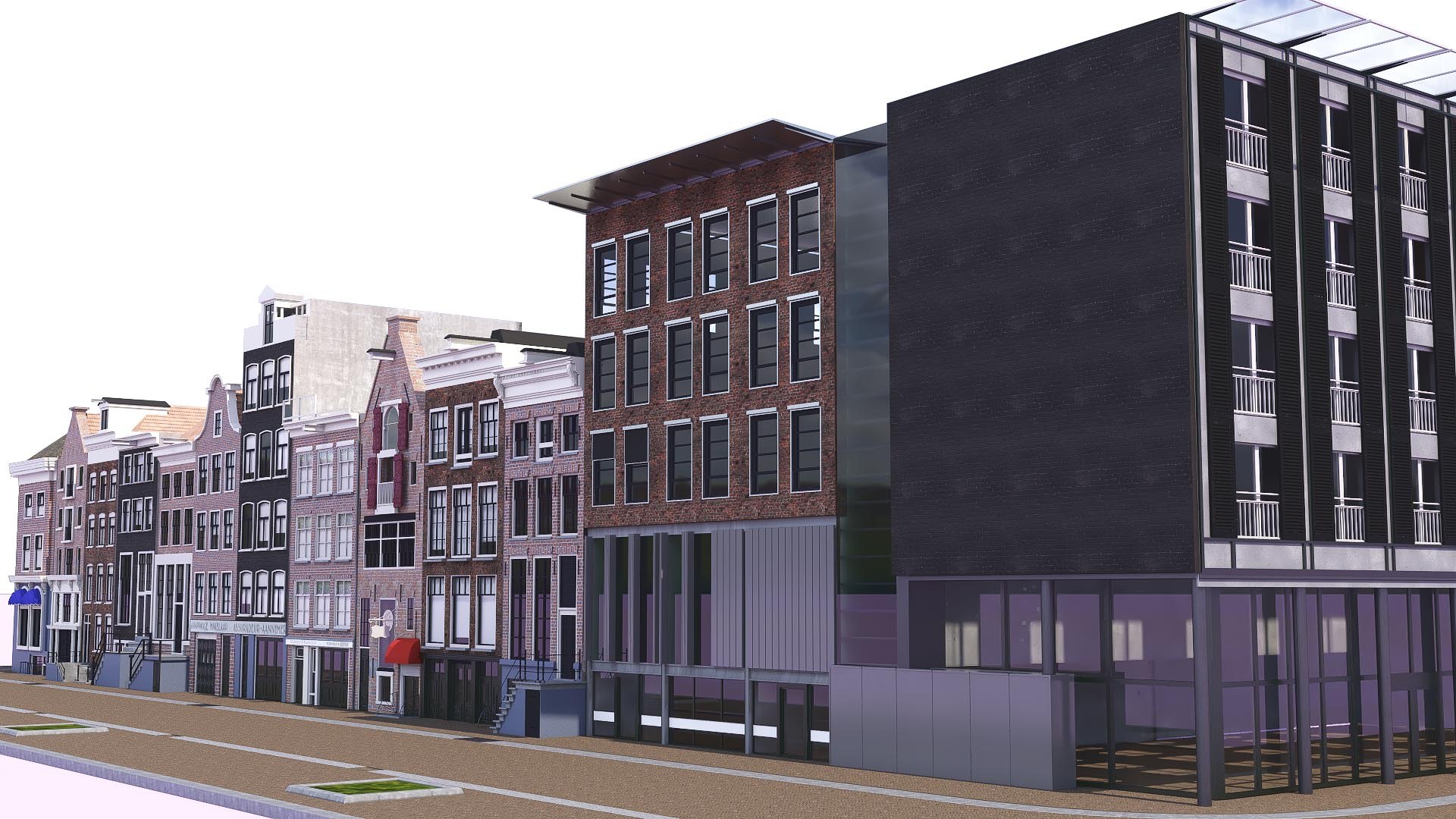 3D Amsterdam Houses 13 Anna Model - TurboSquid 1452969