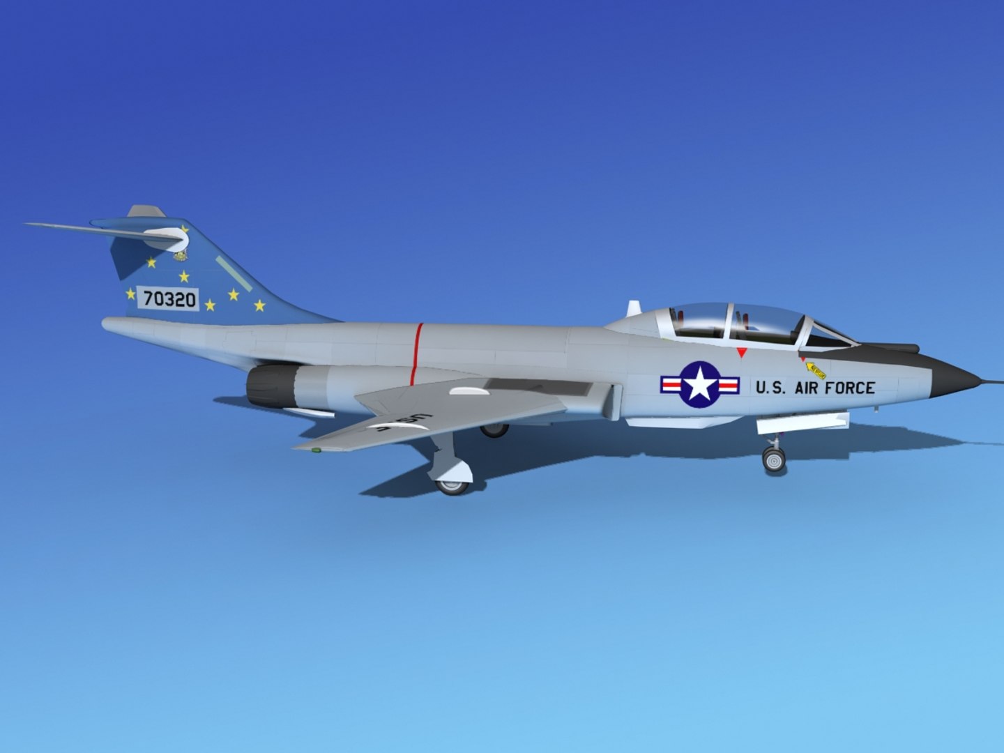 F-101 Voodoo Mcdonnell Douglas 3ds