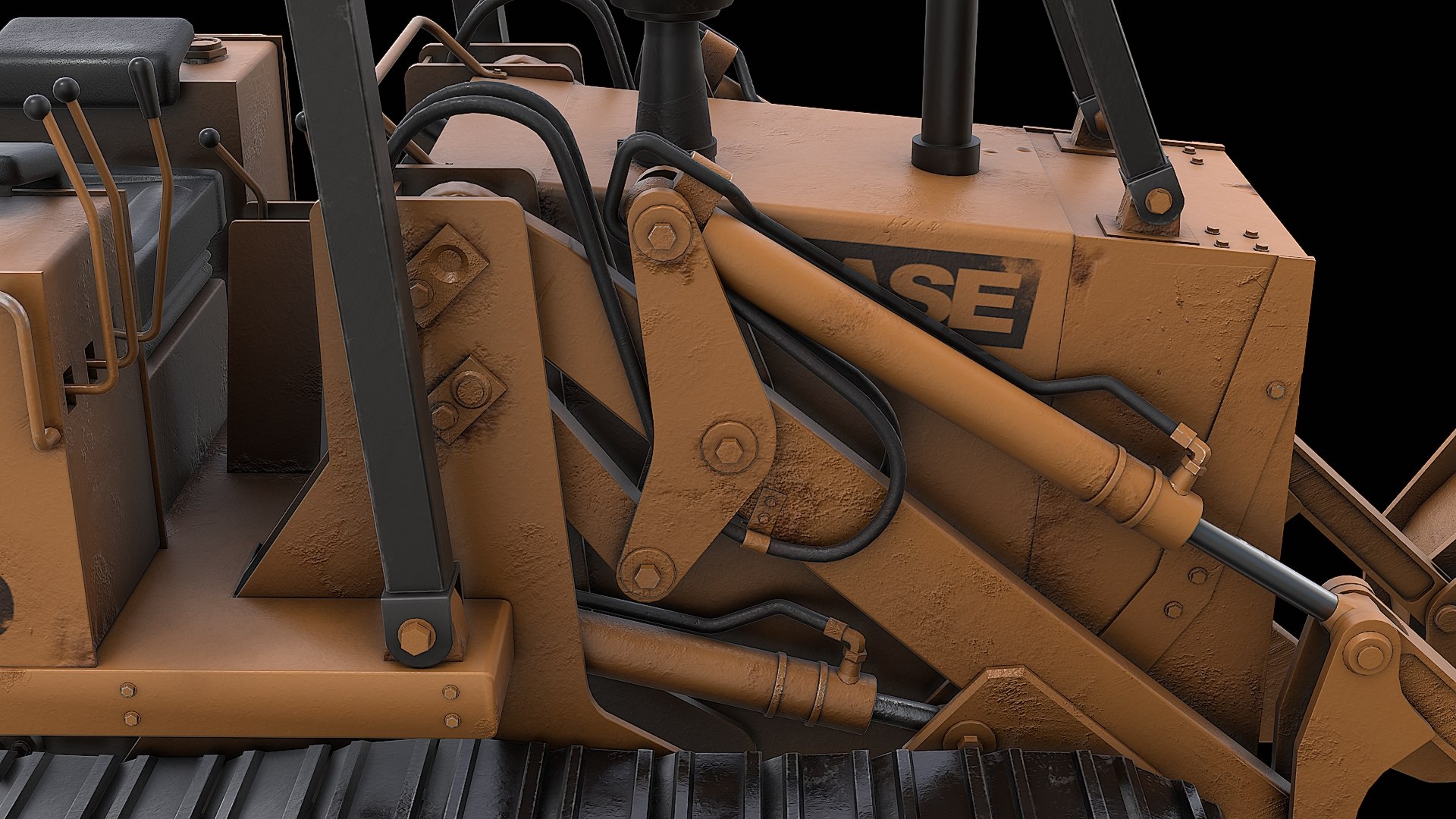 3D Case 855D Crawler Loader - TurboSquid 2416548