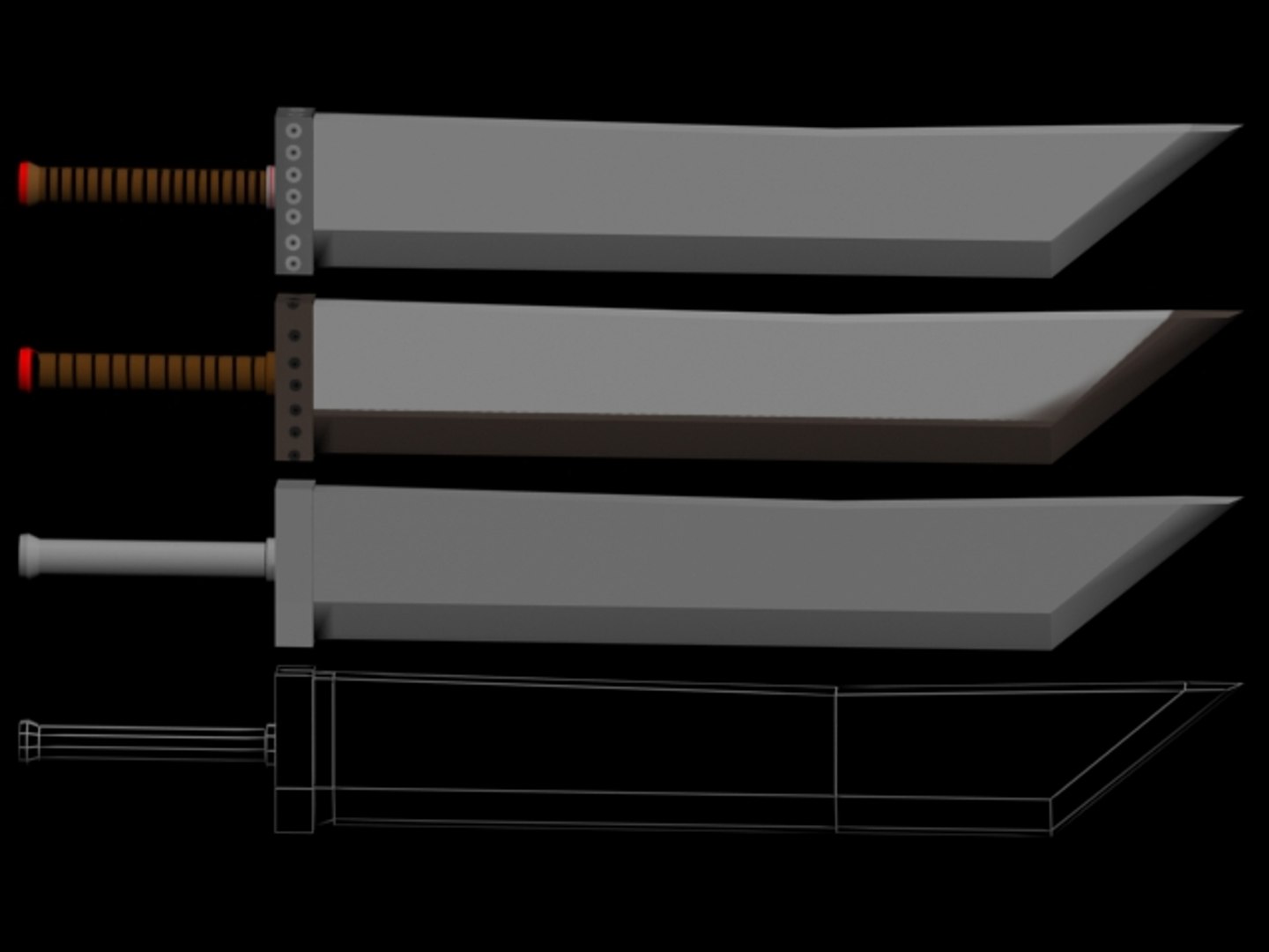 Maya Sword Texturing