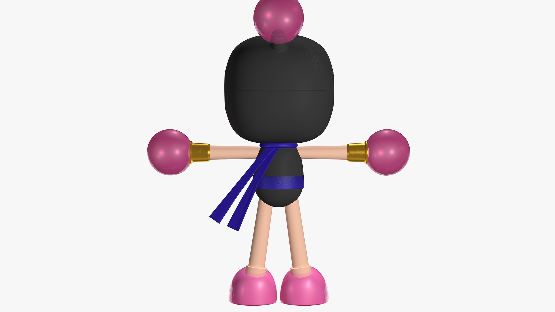 Black Bomberman Smashified Character 8K 3D Model - TurboSquid 2154843