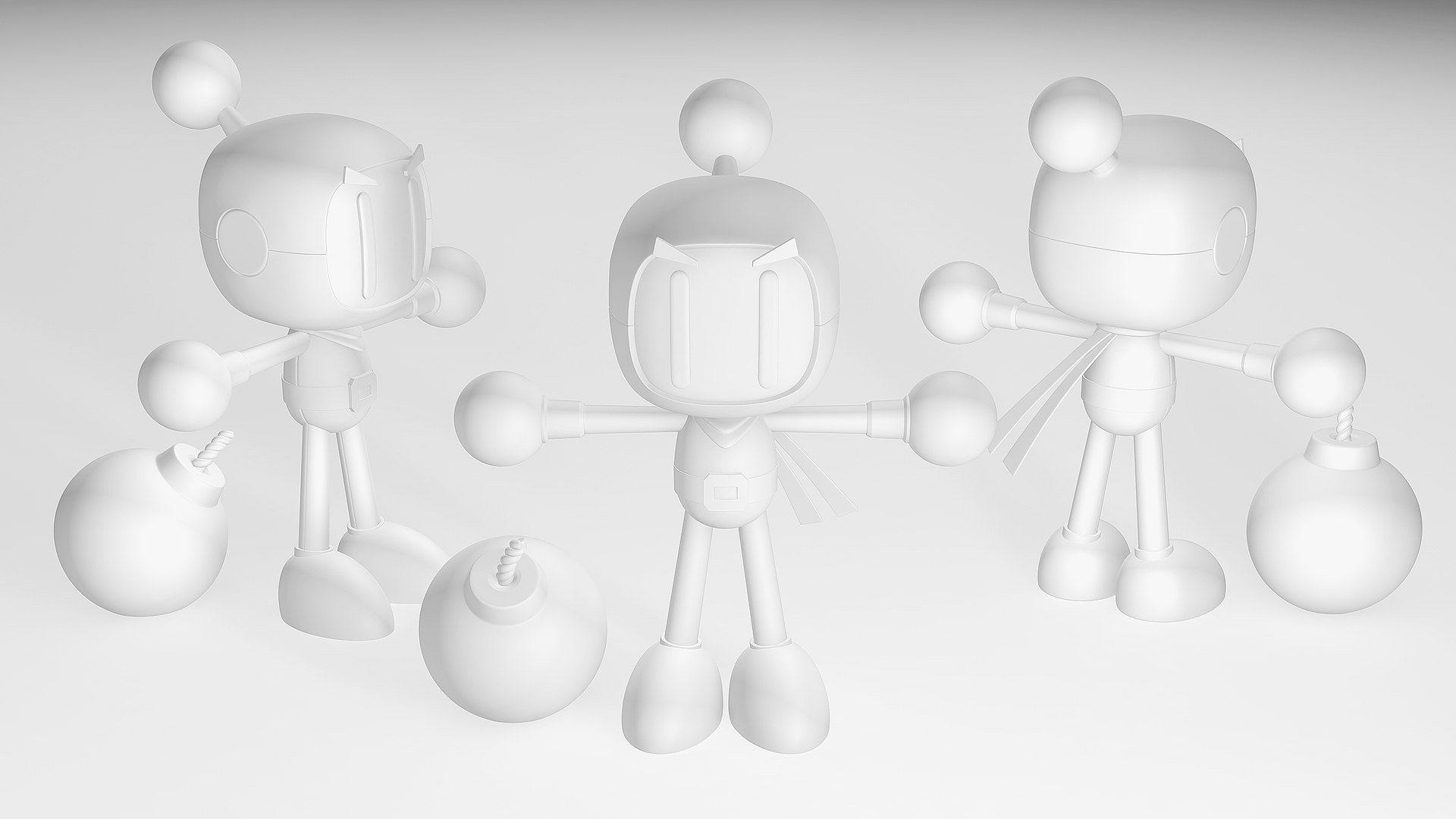 Black Bomberman Smashified Character 8K 3D Model - TurboSquid 2154843