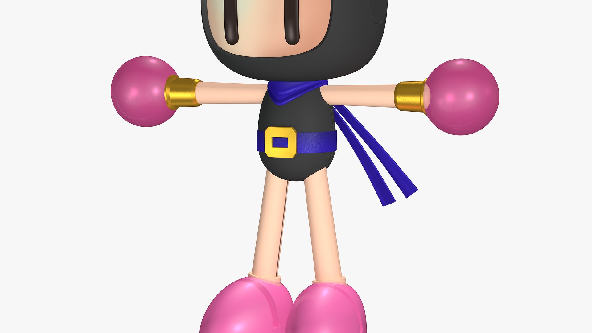Black Bomberman Smashified Character 8K 3D model - TurboSquid 2154843