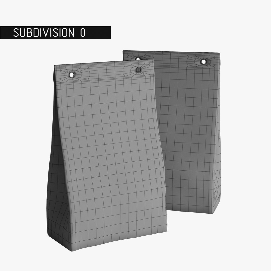 3D Paper Food Package Model - TurboSquid 1350761