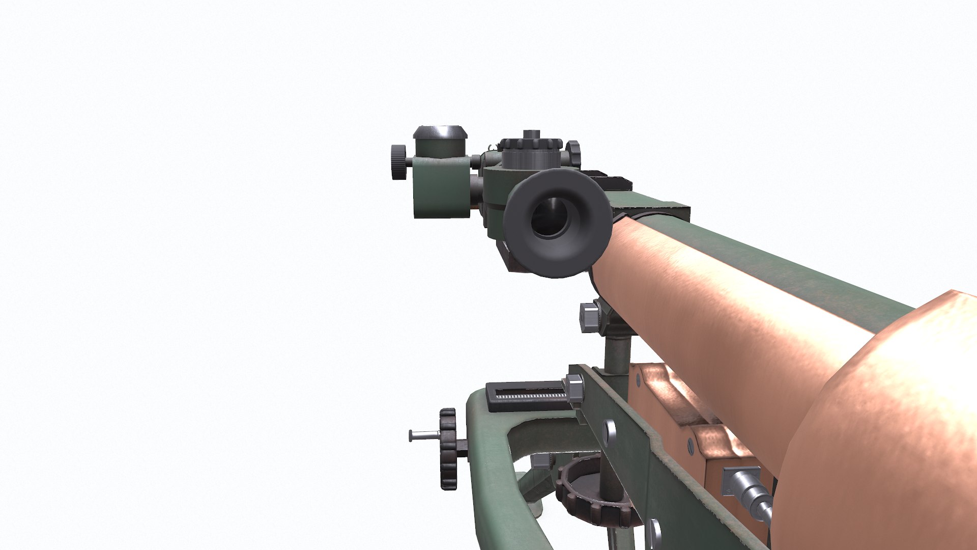 SPG-9 Kopyo Antitank Grenade Launcher Low-poly PBR 3D Model ...