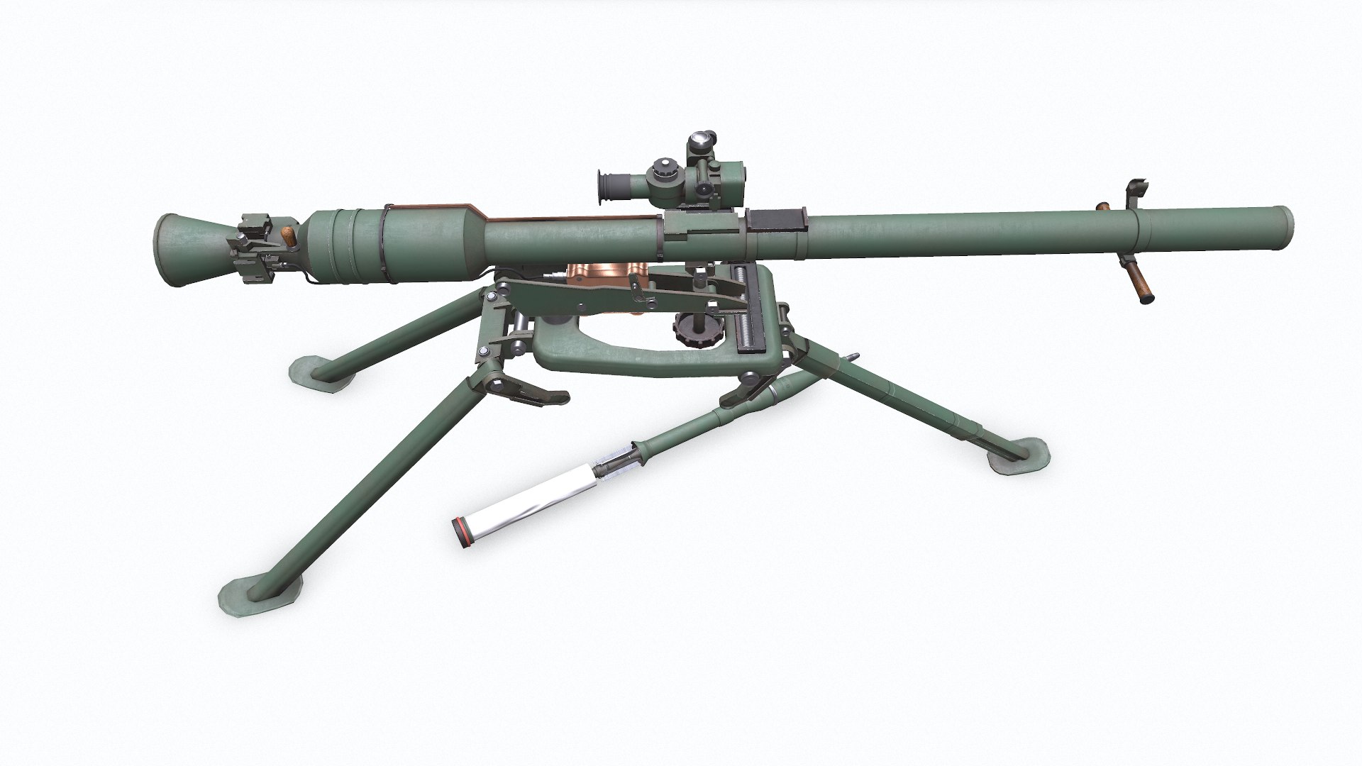 SPG-9 Kopyo Antitank Grenade Launcher Low-poly PBR 3D Model - TurboSquid 2175484