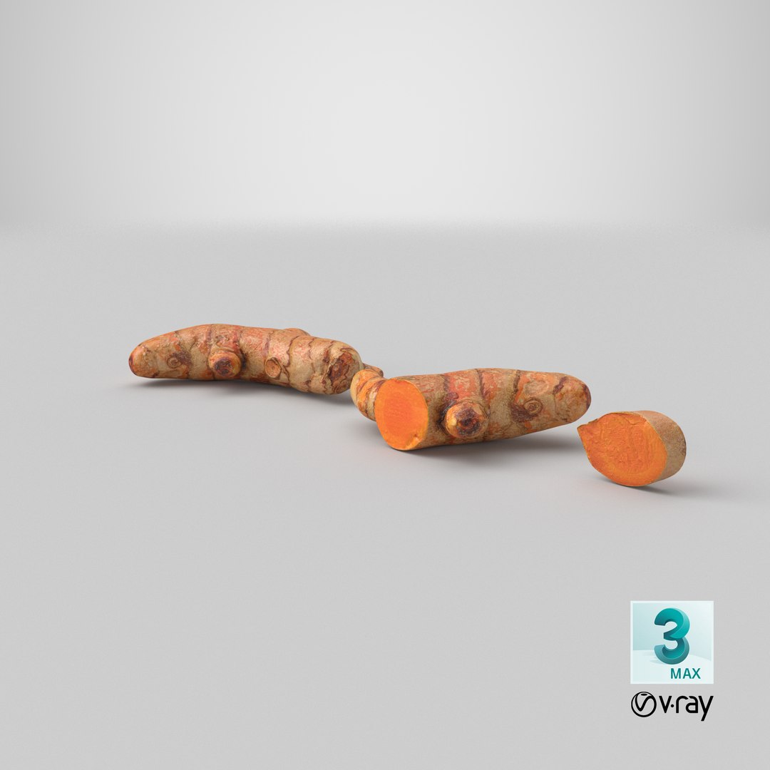 3D Turmeric v2 Set model - TurboSquid 1866373