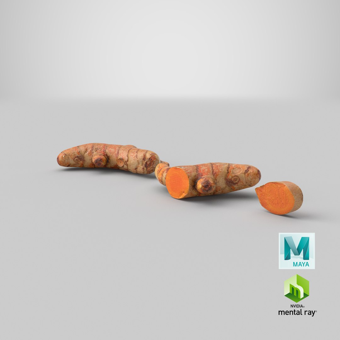 3D Turmeric v2 Set model - TurboSquid 1866373