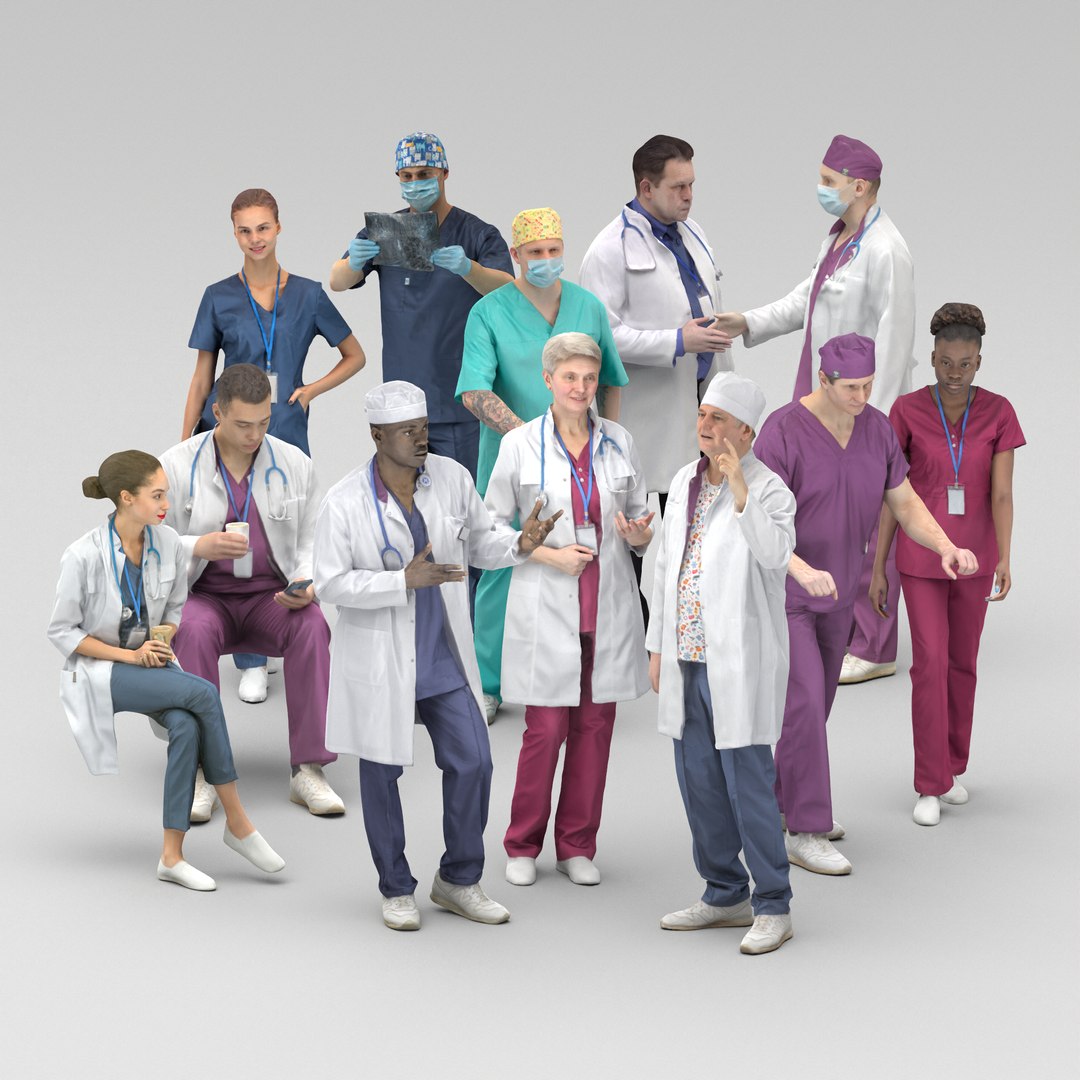 3D Medical Personnel 01 - TurboSquid 1869707