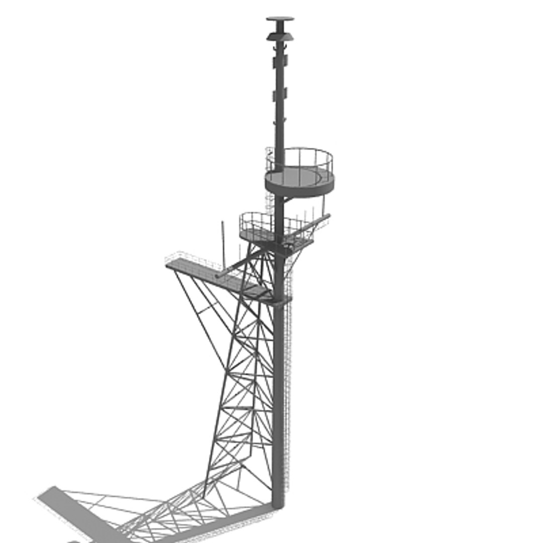 3d Industrial Tower Model