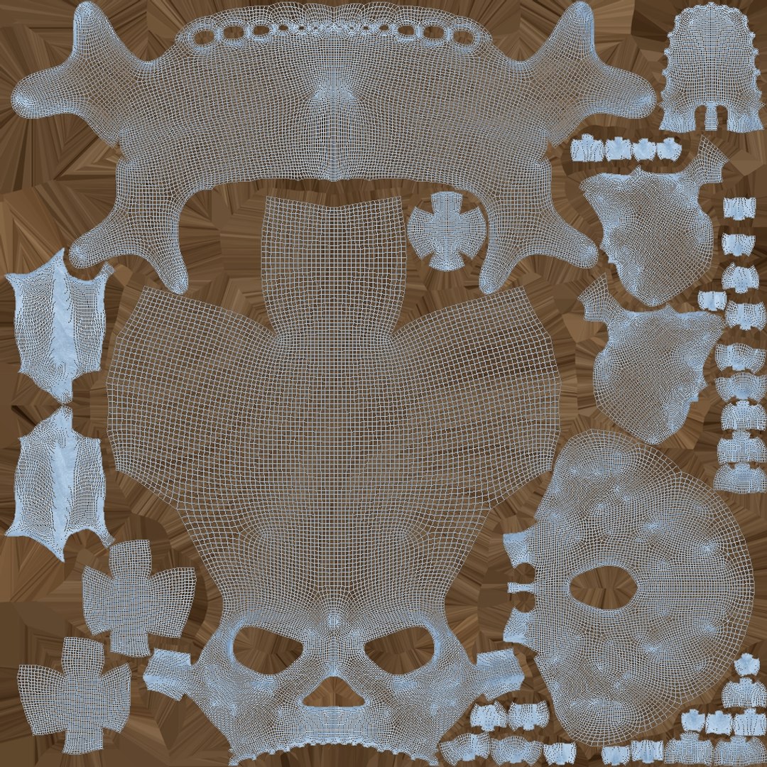 3D Wooden Skull Hat Stand - TurboSquid 2385402