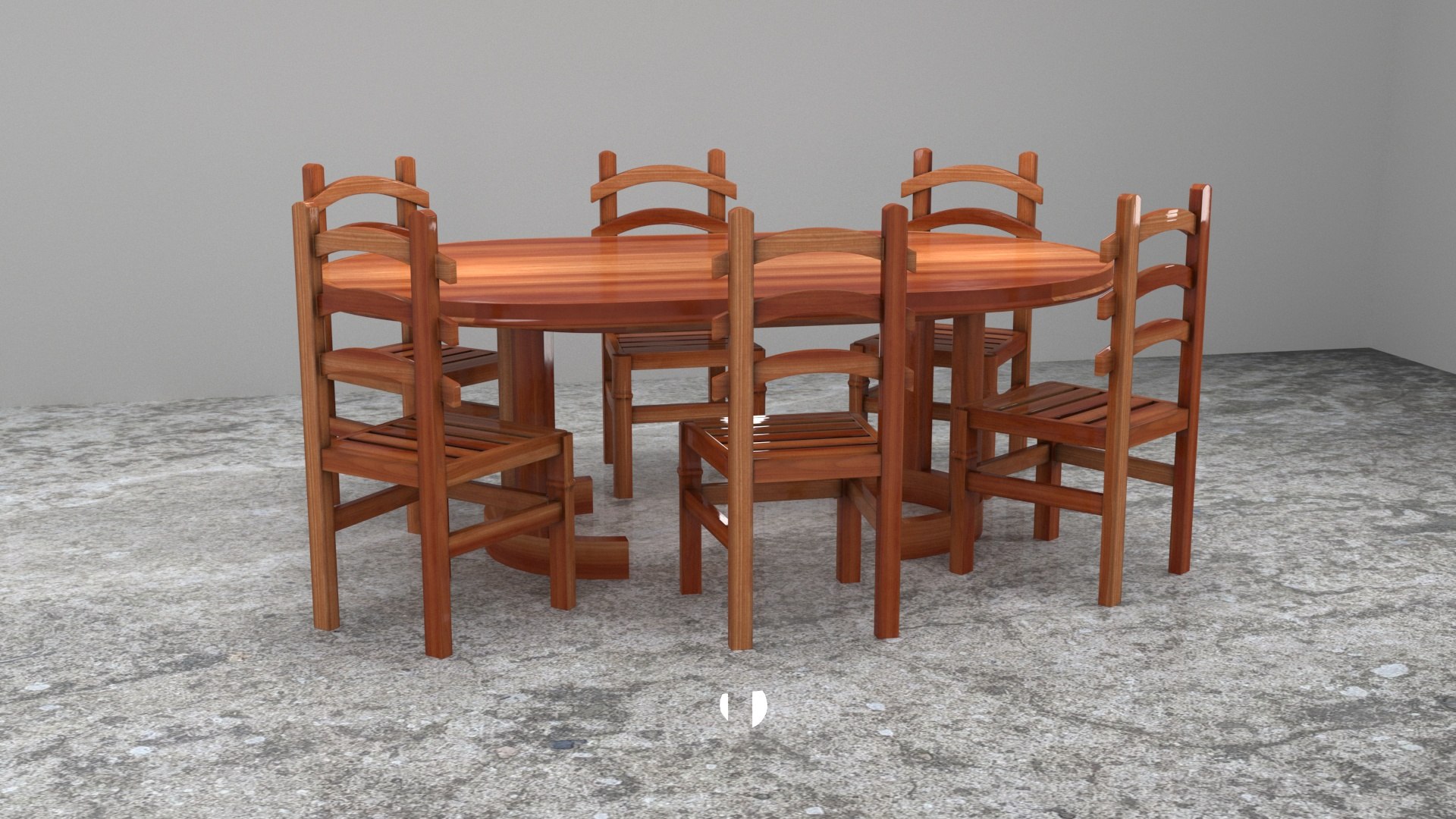 3D Dining Table Set 03 - TurboSquid 2123699