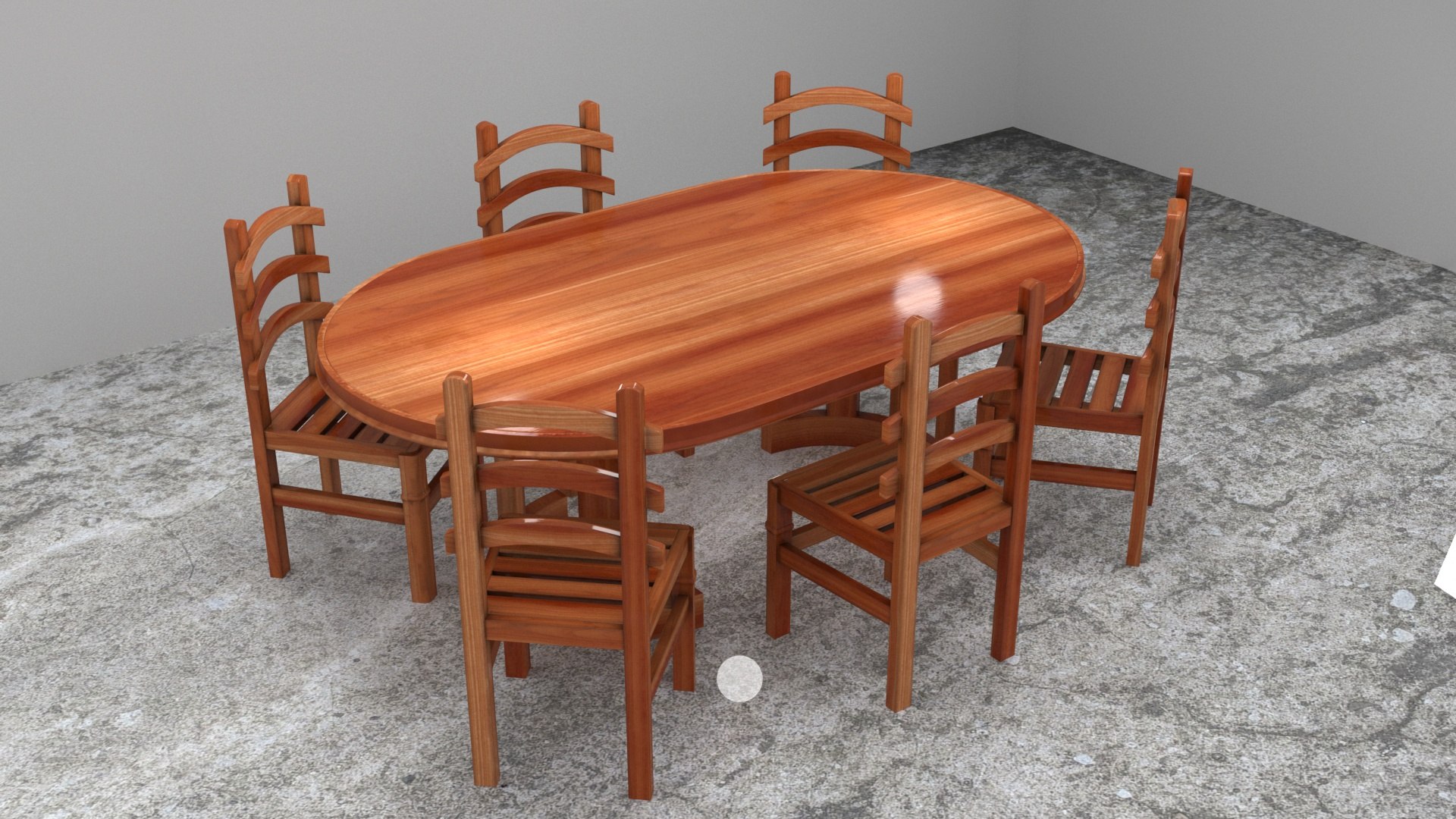 3D Dining Table Set 03 - TurboSquid 2123699