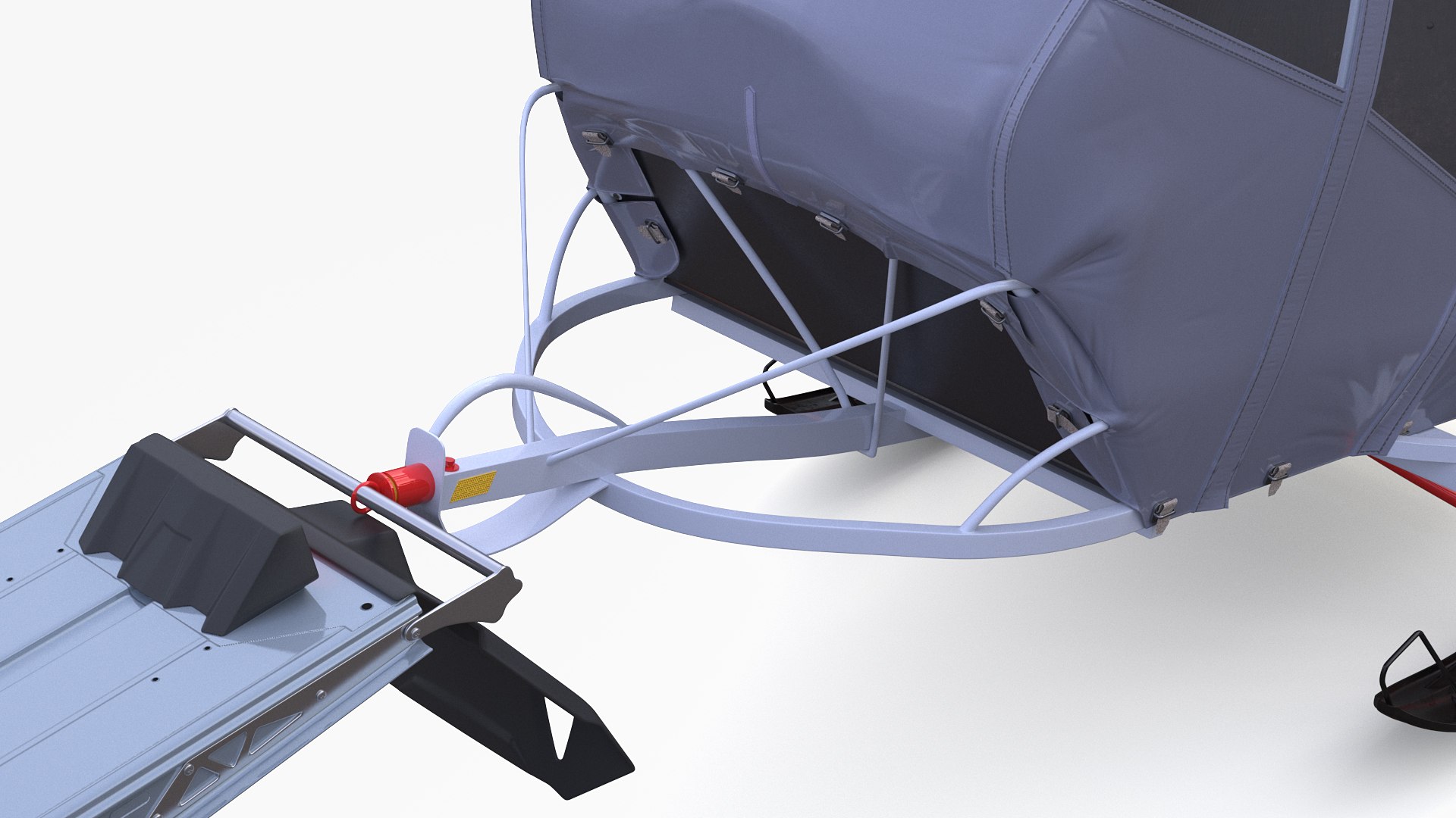 Polaris Snowmobile With Sleigh 3D Model - TurboSquid 2273737