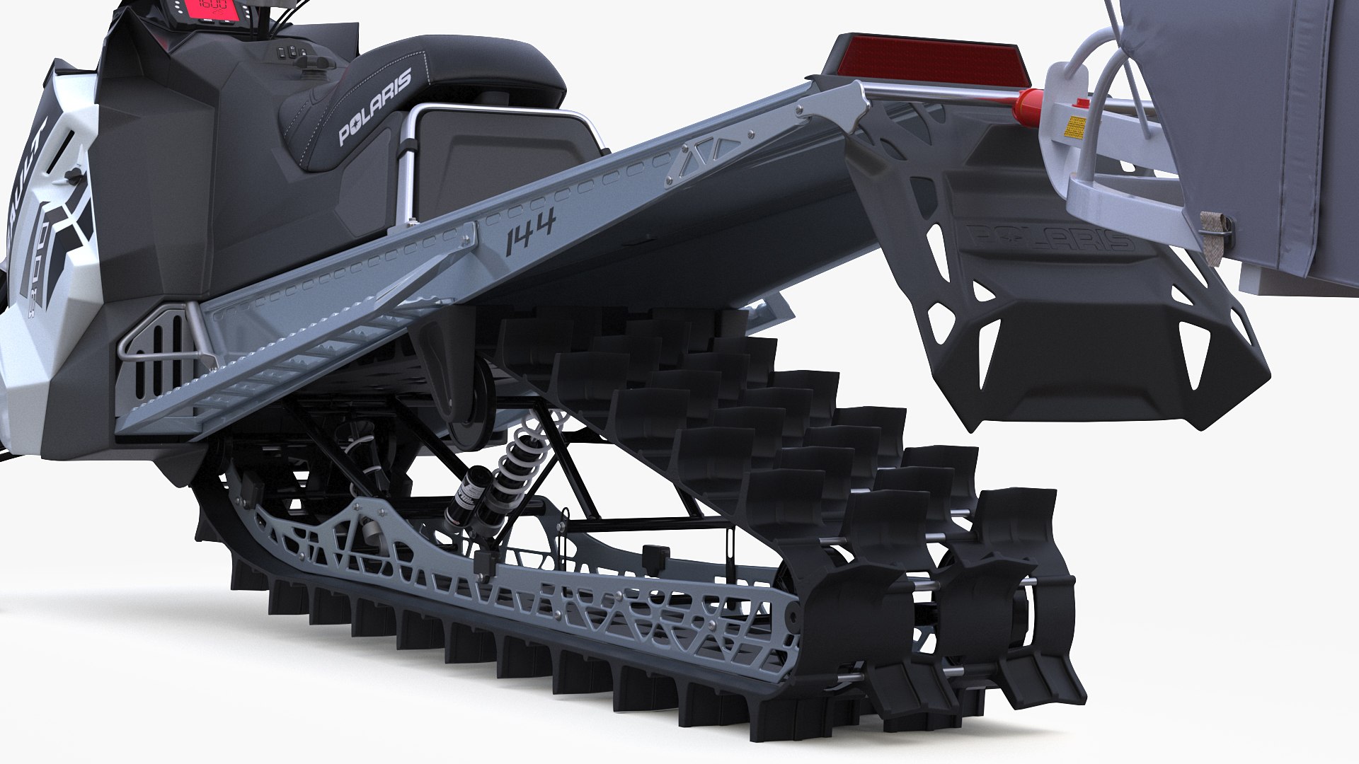Polaris Snowmobile With Sleigh 3D Model - TurboSquid 2273737