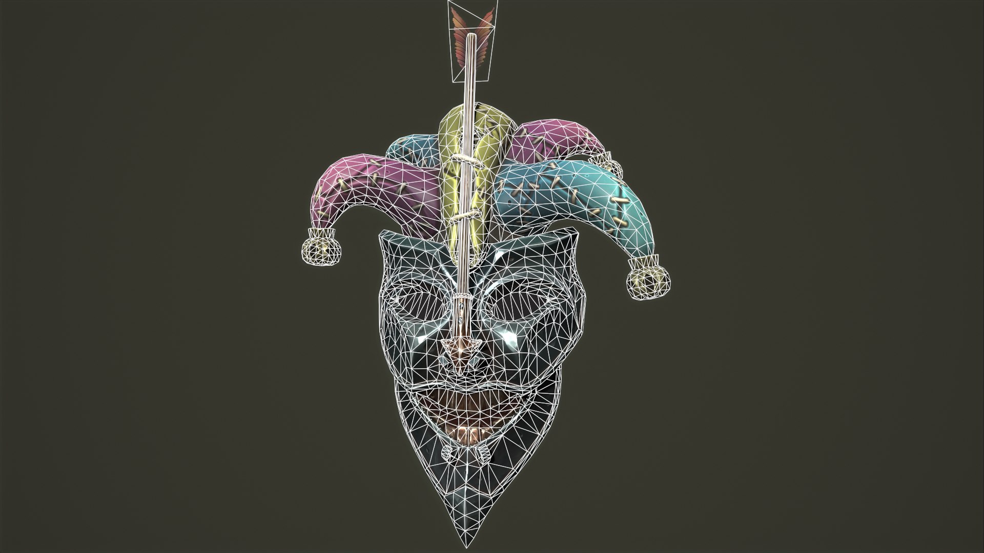 3D Jester Mask - TurboSquid 1892539