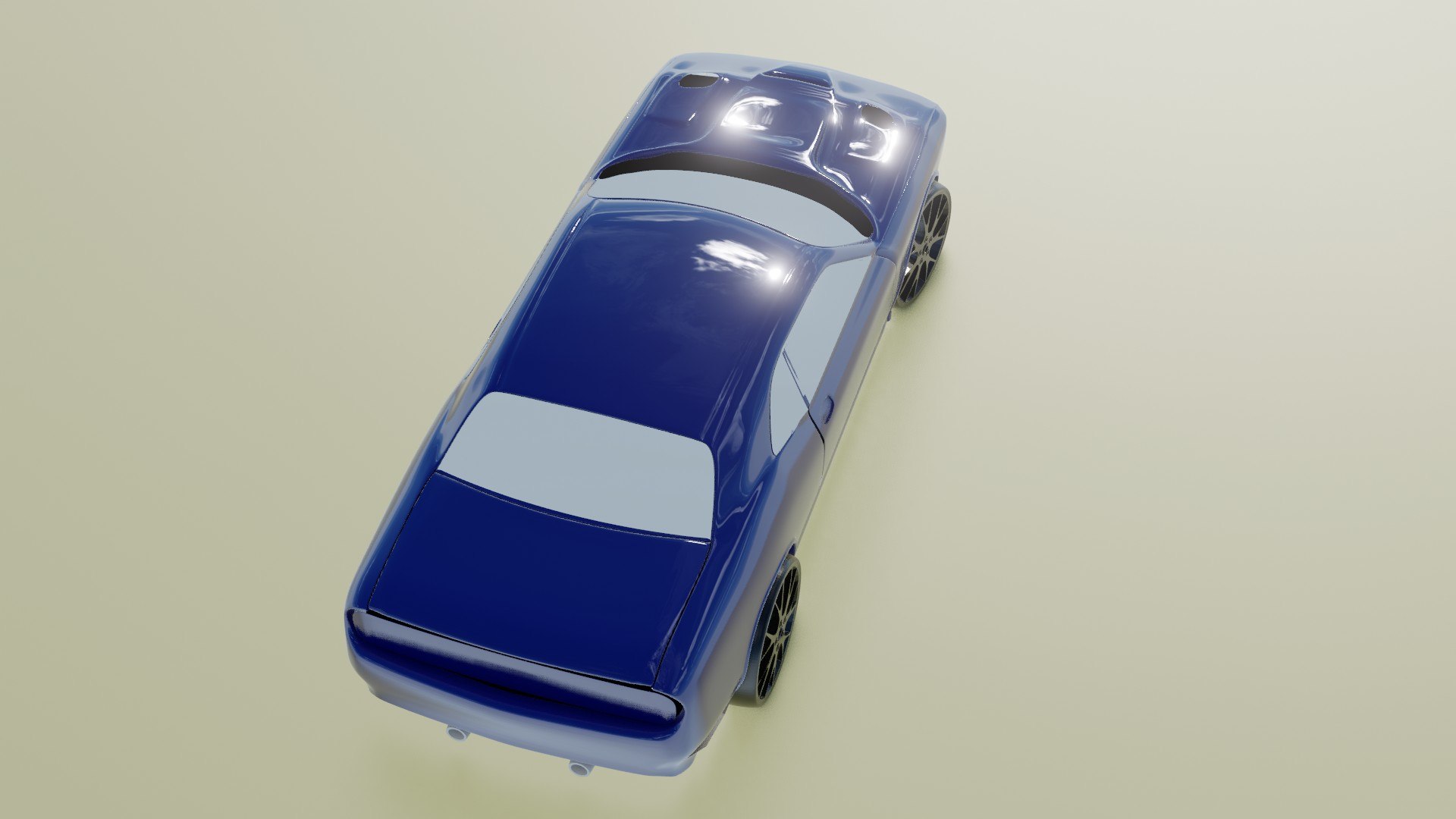 Challenger Cartoon Car 3D Model - TurboSquid 1895904