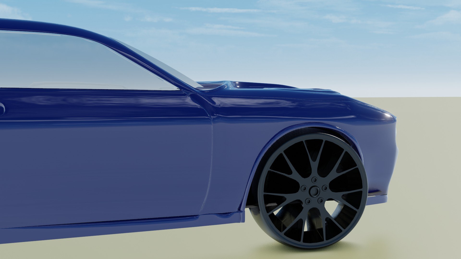 Challenger Cartoon Car 3D Model - TurboSquid 1895904