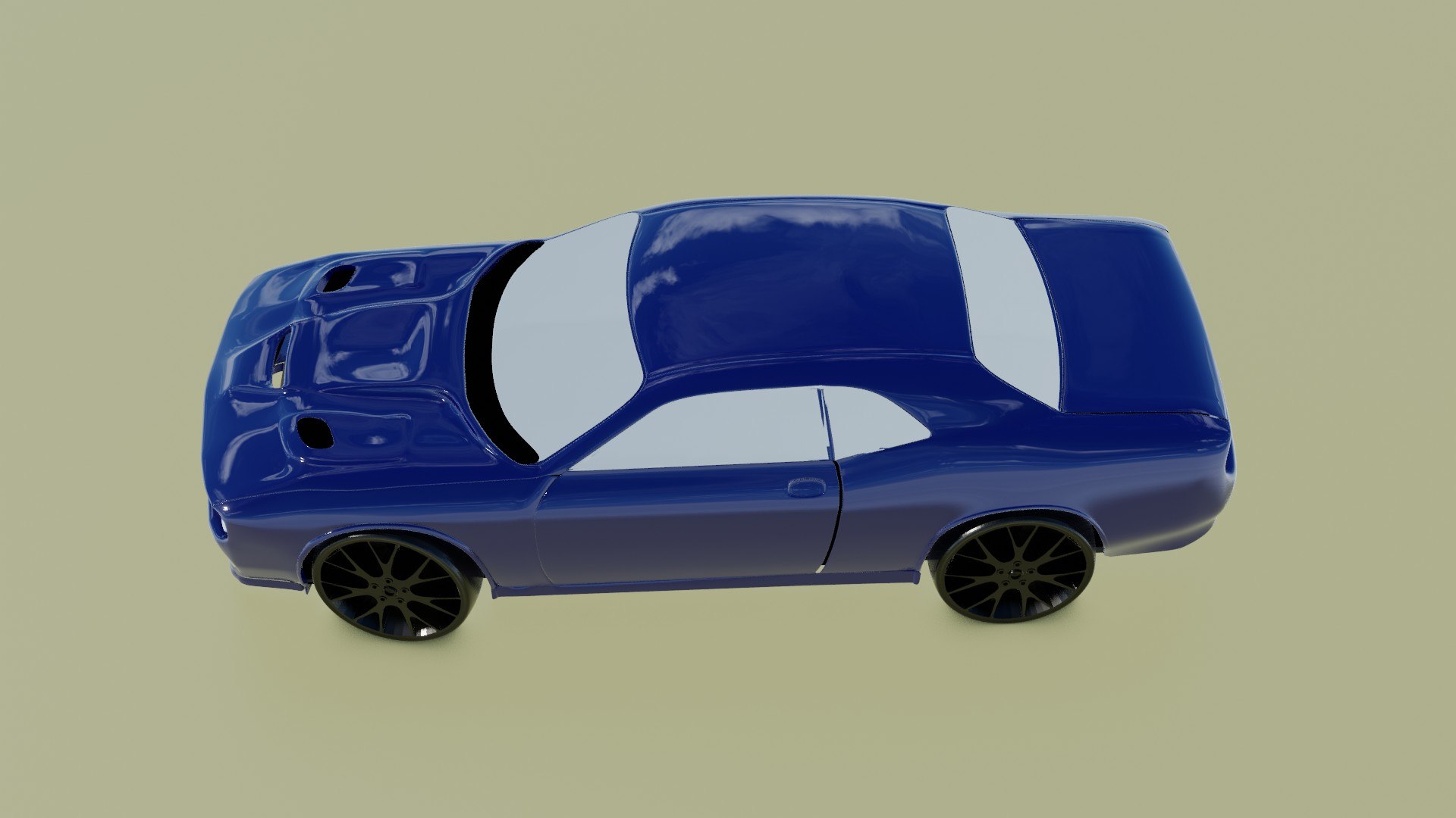 Challenger Cartoon Car 3D Model - TurboSquid 1895904