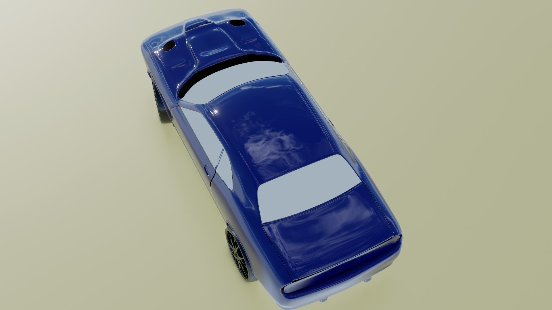 Challenger Cartoon Car 3D Model - TurboSquid 1895904