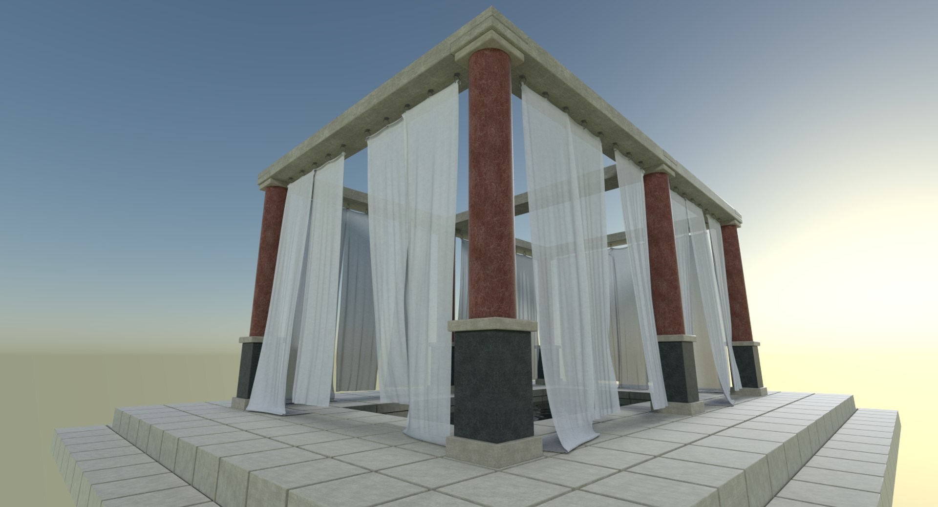 Obj Ancient Roman Bath